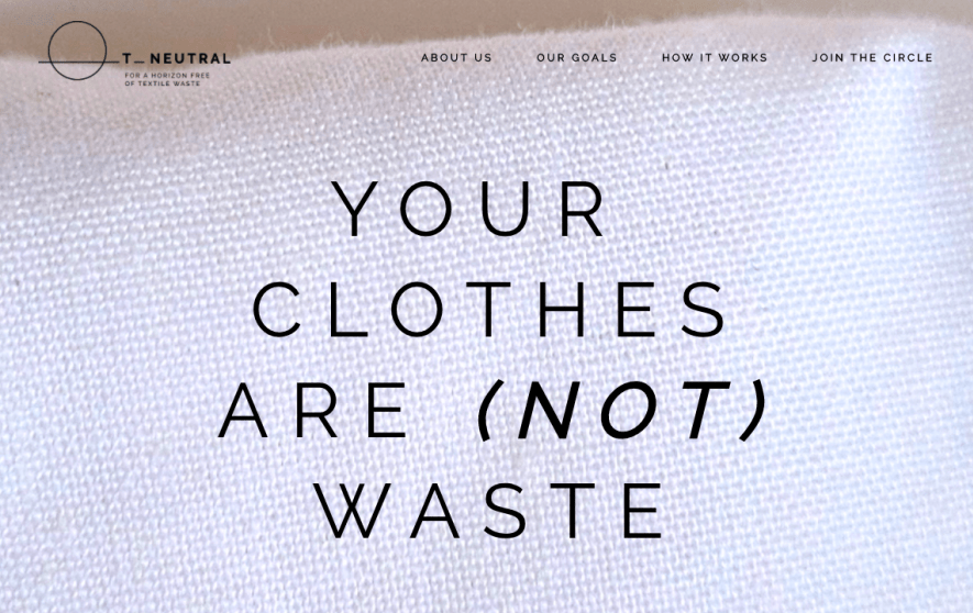 Los desechos textiles... objetivo a eliminar por T_Neutral